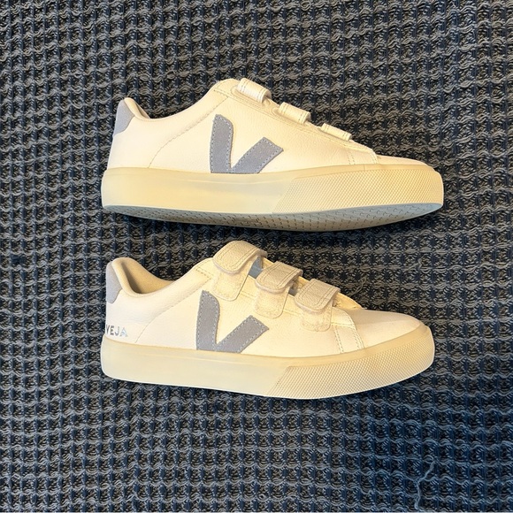 Veja | Shoes | Veja Blue And White Velcro Sneakers | Poshmark